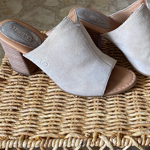 Born | Shoes | Born Bima Light Tan Suede Mule | Poshmark